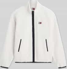 Tommy Jeans Regular Fit Fleecejacke mit Logo-Stitching