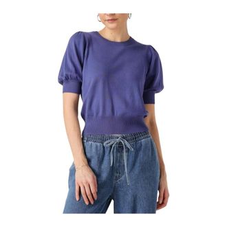 Minus Blaues Strick-T-Shirt f&uuml;r Frauen - - Blouses & Shirts - Damen - Blau - S