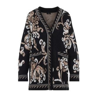 Etro Cardigan en laine - Femme - Pulls - Noir - Taille: 34 FR