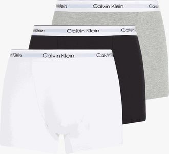 Calvin Klein Lot de 3 boxers en coton m&eacute;lang&eacute;
