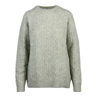 Ballantyne Femme, Pulls, Vert, Taille: 38 FR Pull col rond Intrecciato