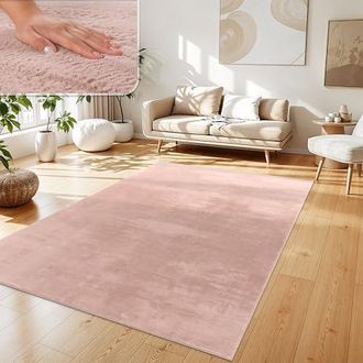 Paco Home Tapis Salon Fausses Fourrures Doux Lavable Moderne Élégant Facile À Entretenir Effet Fourrure Uni Brillant Douillet À Poils Courts, Dimension:240x340 