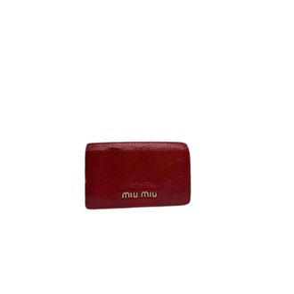 Miu Miu Porte-cartes vintage pr&eacute;-poss&eacute;d&eacute; - Femme - Pre-owned - Rouge - Taille: ONE Size