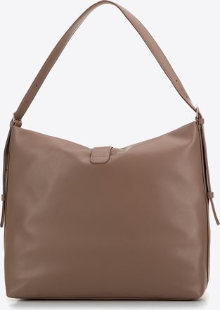Wittchen Damen-Tasche aus &Ouml;ko-Leder mit dekorativem Verschluss, Beige