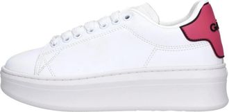 Ga&euml;lle Paris Femme, Chaussures, Blanc, Taille: 40 EU Baskets en cuir et similicuir