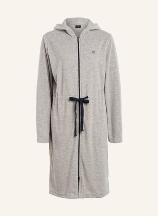 Caw&Ouml; Damen-Bademantel Active Mit Kapuze grau