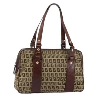 Fendi Pre-owned Canvas Handbag - - Pre-owned - Damen - Braun - ONE SIZE