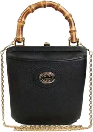 Gucci Pre-owned Mini Marina Bucket Bag - - Pre-owned - Damen - Schwarzk - ONE SIZE
