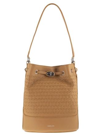Zanellato Beuteltaschen - Structured Leather Bucket Bag With Adjustable Stra - Gr. unisize - in Braun - f&uuml;r Damen