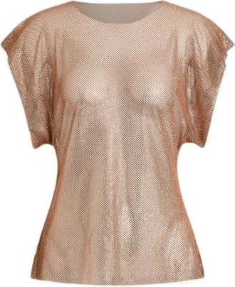 Alberta Ferretti Femme, Blouses et Chemises, Rose, Taille: 38 FR Top Micro-Strass