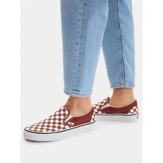 Vans Sneakers aus Stoff Vans Classic Slip-On VN000DAHFSB1 Dunkelrot
