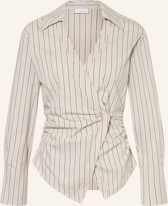 Comma Comma Wickelbluse beige