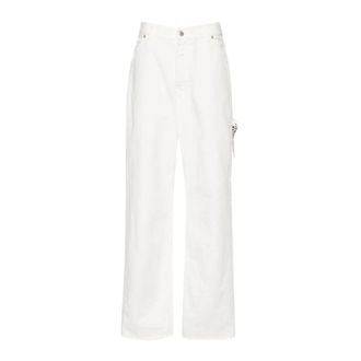 Darkpark Loose Fit Carpenter Denim Jeans - - Jeans - Damen - Wei&szlig; - W27