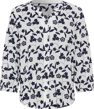 Brax Style Velia Bluse mit Einer floralen Stickerei
