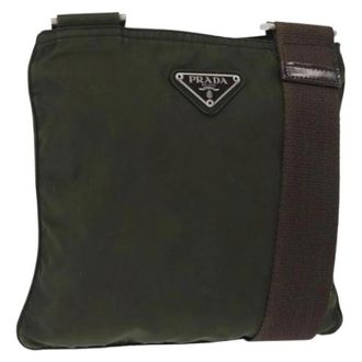 Prada Pre-owned Vintage Nylon Umh&auml;ngetasche - - Pre-owned - Damen - Gr&uuml;n - ONE SIZE