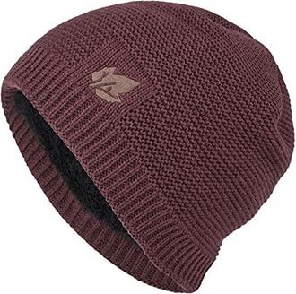 Generic 2026 Nouveaux Hommes Unisexe Solide Chapeau Tricot&eacute; Hiver Chaud Tricot Chapeau, bordeaux, Taille unique