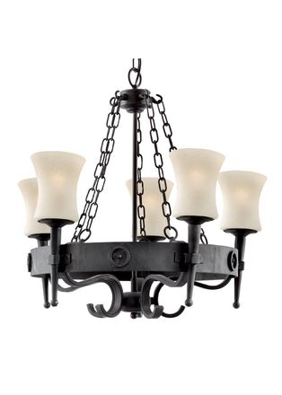 Searchlight Cartwheel 0815-5BK 5 Traditional Pendant