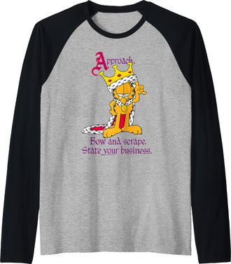Garfield House Cat King Big Ego Comedy-Meme, Zeichentrick-Klassiker Raglan