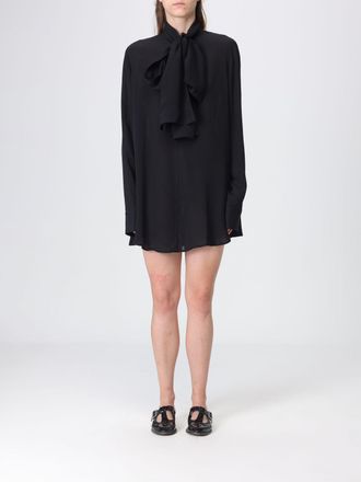 Toteme Mini-robe chemisier &agrave; manches longues en mousseline avec col lavalli&egrave;re