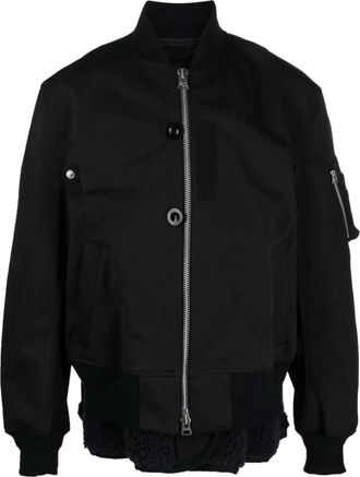 sacai Homme, Vestes, Noir, Taille: M Bomber Jacket