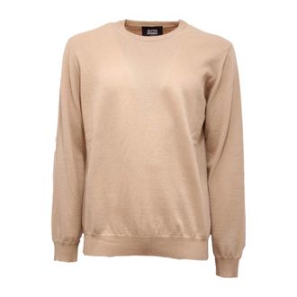 Alpha Studio Kaschmirpullover in Sesamfarbe - - Knitwear - Herren - Beige - 2XL