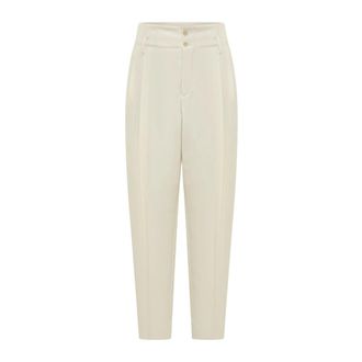 Alberta Ferretti Flanellhose - - Trousers - Damen - Beige - S