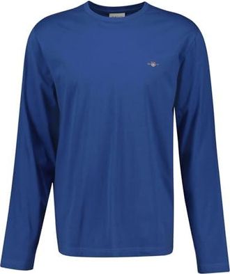 GANT Reg Shield Ls T-Shirt, Bleu Vif, L Hommes