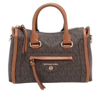 Michael Kors Sac &agrave; main en toile Pre-owned - Femme - Pre-owned - Brun - Taille: ONE Size