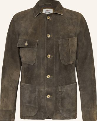 Meindl Leder-Overjacket Coach grau