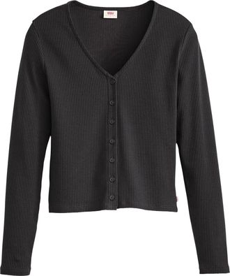 Levi's Damen Muse Langarmshirt Caviar Black XXS