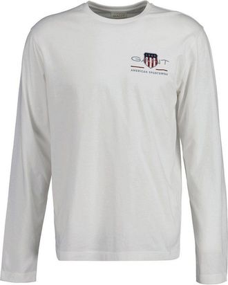 GANT T-Shirt Herren Longsleeve 1er Pack Baumwolle (Packung, 1er Pack)