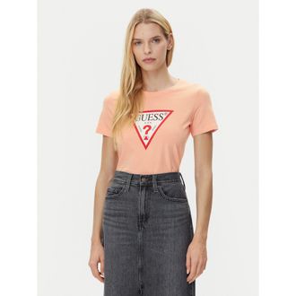 Guess T-Shirt W1YI1B I3Z14 Korallenfarben Regular Fit