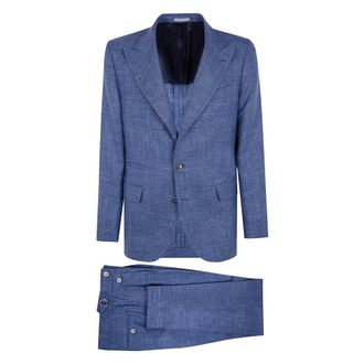 Brunello Cucinelli Homme, Costumes, Bleu, Taille: M Fitted Suit