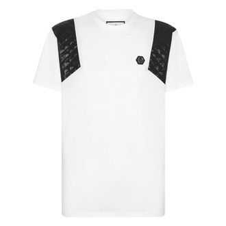 Philipp Plein Homme, Tops, Blanc, Taille: L T-Chemises