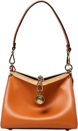 Etro Femme, Sacs, Orange, Taille: ONE Size Sac à Bandoulière en Cuir Bleu