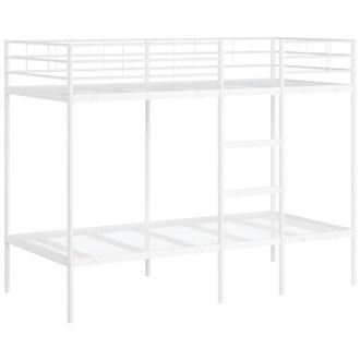 vidaXL Etagenbett ohne Matratze Wei&szlig; 90x200 cm Stahl Vidaxl 424016