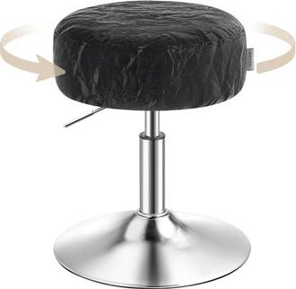 Vasagle Tabouret de Maquillage, R&eacute;glable en Hauteur, Pivotant &agrave; 360 Degr&eacute;s, en PU, Coussin &Eacute;pais, Tabouret de Coiffeuse, pour Chambre, Cuisine, Salle &agrave; Manger
