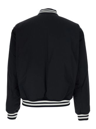 Gucci Mens Reversible Jacket Black Tech Fabric Polyester Coat