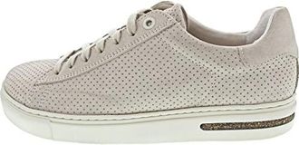 Birkenstock Bend Low Emboss Suede Baskets beiges, Blanc antique, 39 EU Étroit