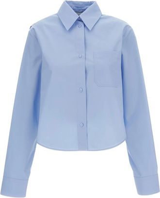 Sportmax Femme, Blouses et Chemises, Bleu, Taille: 40 FR Ceppo Shirt
