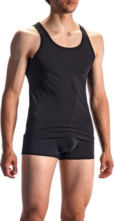 Olaf Benz Herren Sportshirt schwarz Baumwolle & Mix unifarben