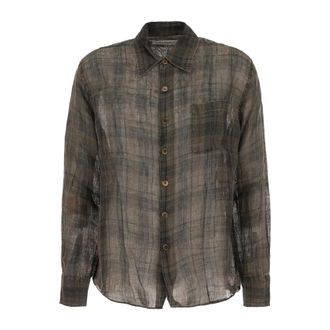 Our Legacy Homme, Chemises, Brun, Taille: XL Chemise &agrave; Carreaux Above Pocket