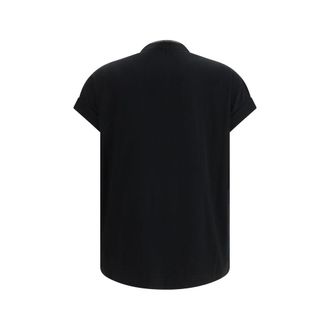Brunello Cucinelli V-Neck Cotton T-Shirt - Black