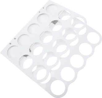 Pretyzoom Vinyl Aufbewahrungsregal Acryl 15-Loch Rollenhalter Für Bastelraum Büro Elegant Leicht Zu Installieren