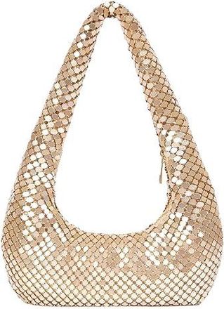 Generic Sac de soirée à paillettes pour femme - Sac à main rétro classique pour robe formelle, doré, 10.2*1.2*13 inch