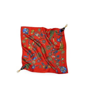 Versace Printed Silk Scarf Charm 55 Cm