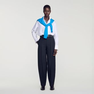 Sandro Barrel-Hose aus Tweed