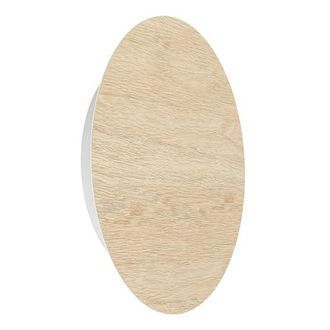 Eglo Applique murale LED Alamilo, lampe de salon avec éclairage indirect, luminaire intérieur pour salon, chambre et couloir, bois naturel et metal blanc, 
