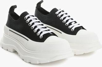 Alexander McQueen Baskets Tread Slick en toile de coton