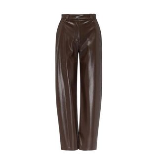 Pinko Lederhose - - Trousers - Damen - Braun - M